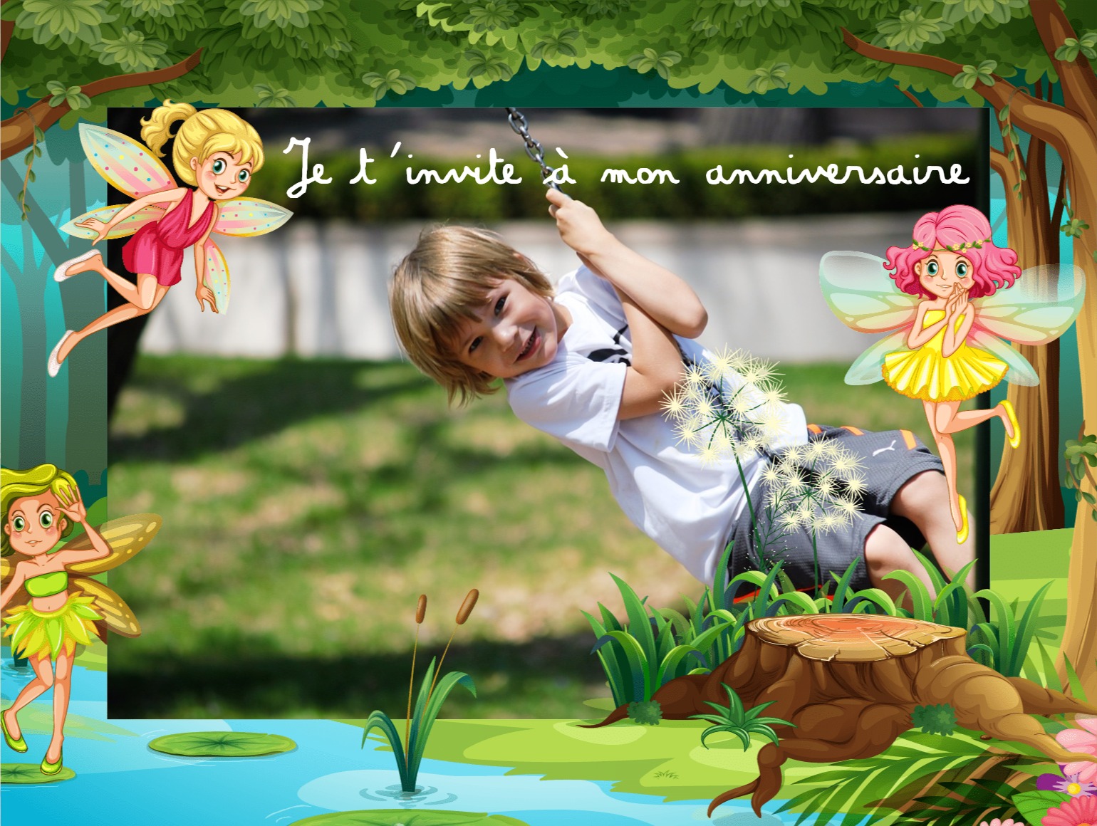Carte d’invitation personnalisée pour un anniversaire d’enfant ...
